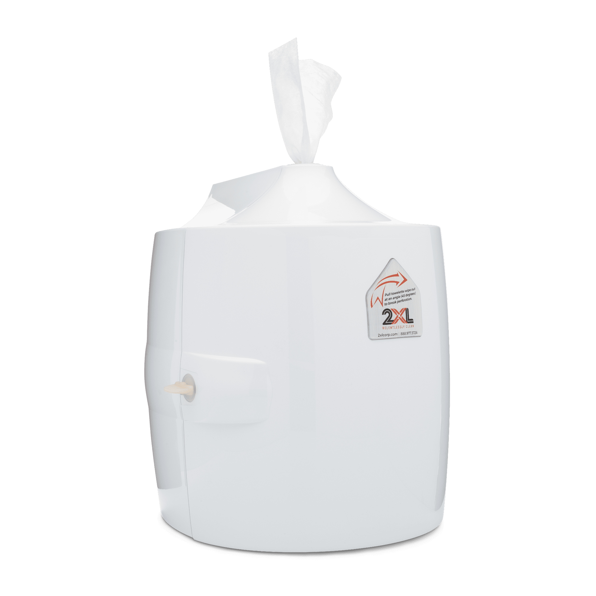 Contemporary Wall Dispenser (White) | 2XL Corporation