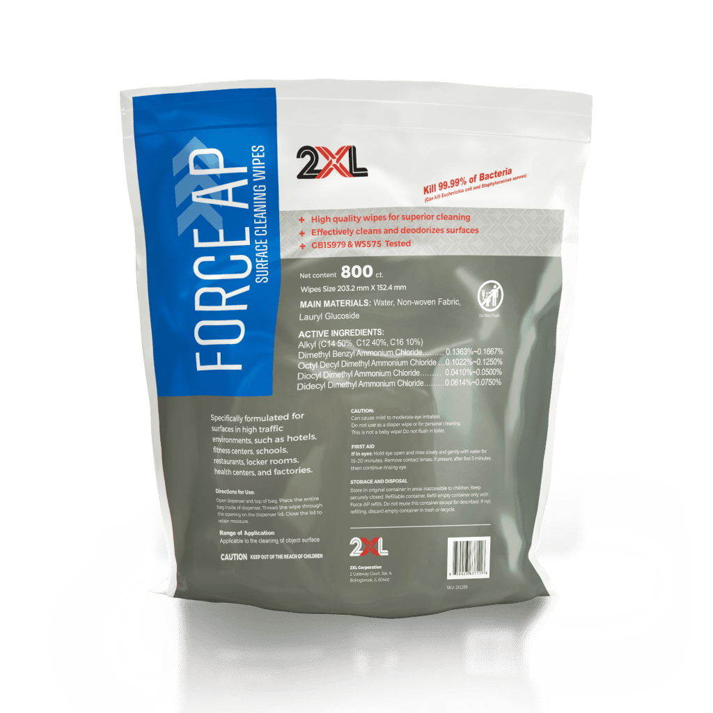 Force AP® Surface Cleaning Wipes (800 ct) | 2XL Corporation